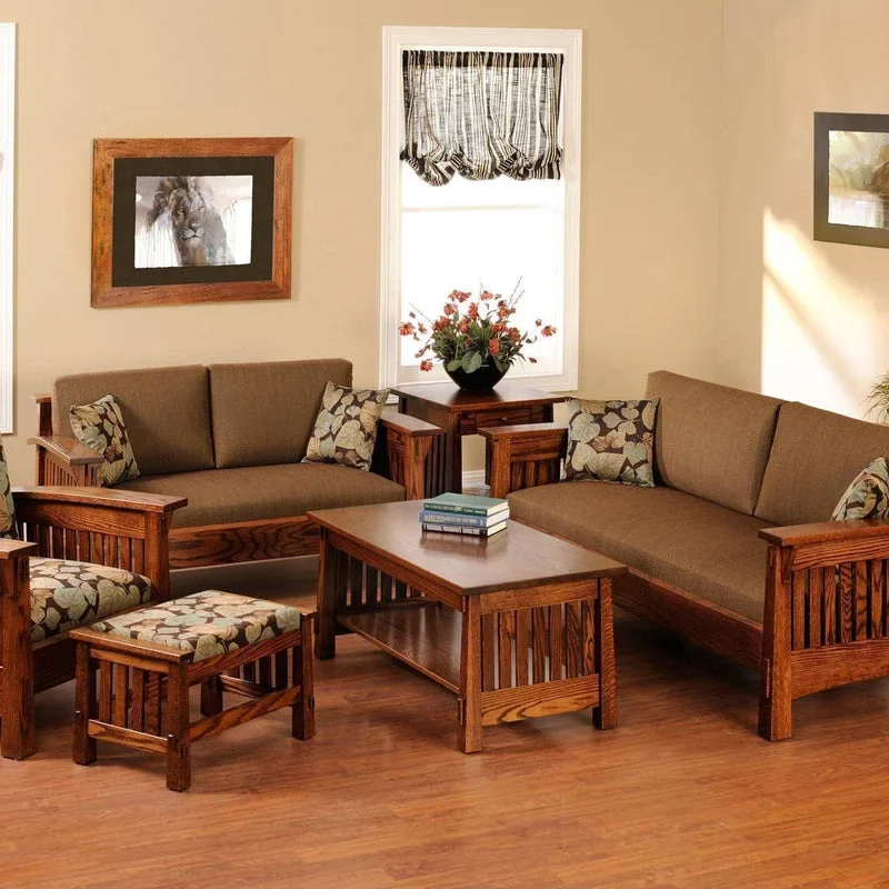 Quartz 3 2 1 Seater Wooden Sofa set top10wood